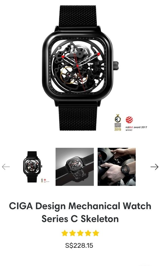 Ciga Design Mechanical Series C Skeleton, Luxury, Watches on Carousell