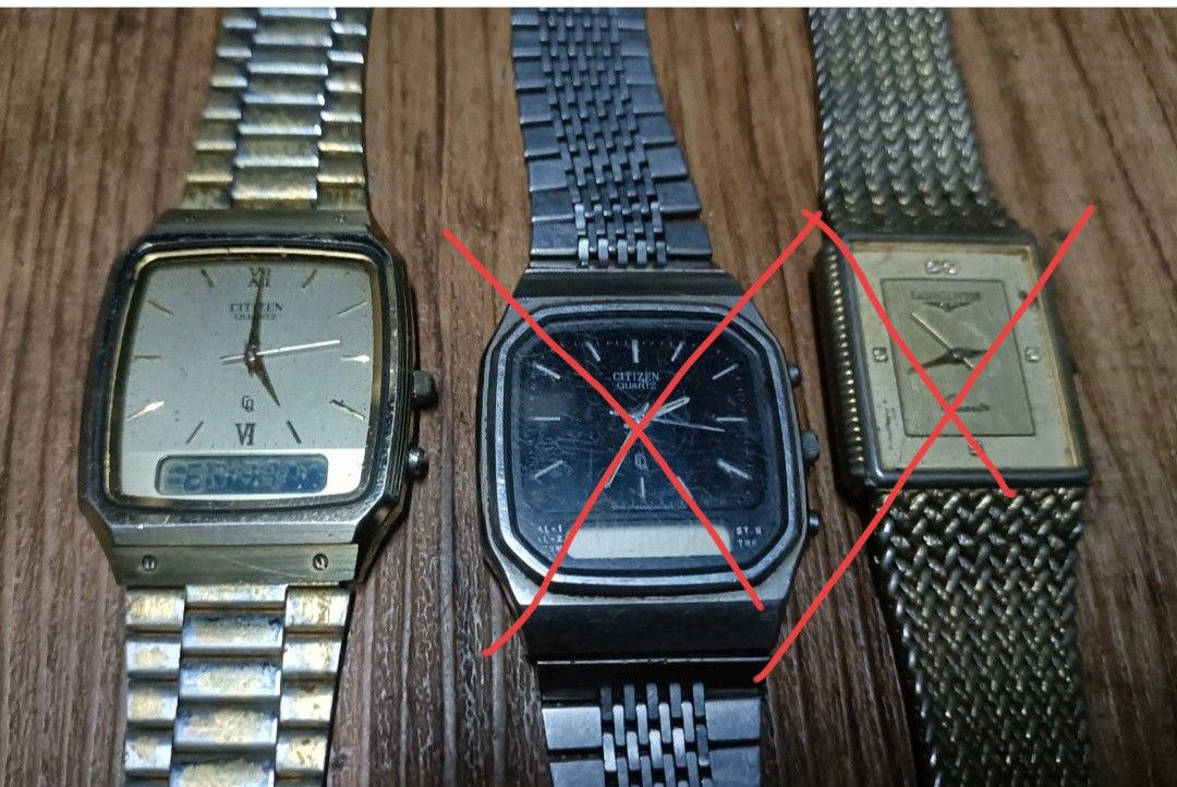 CITIZEN dan LONGINES Jam Lama Bateri.., Men's Fashion, Watches ...