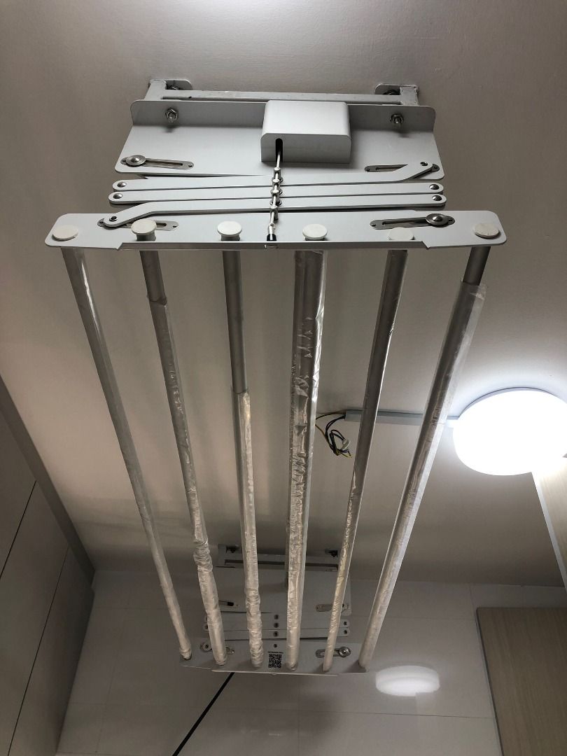 Clothes laundry drying rack HDB BTO non automated, Furniture & Home ...