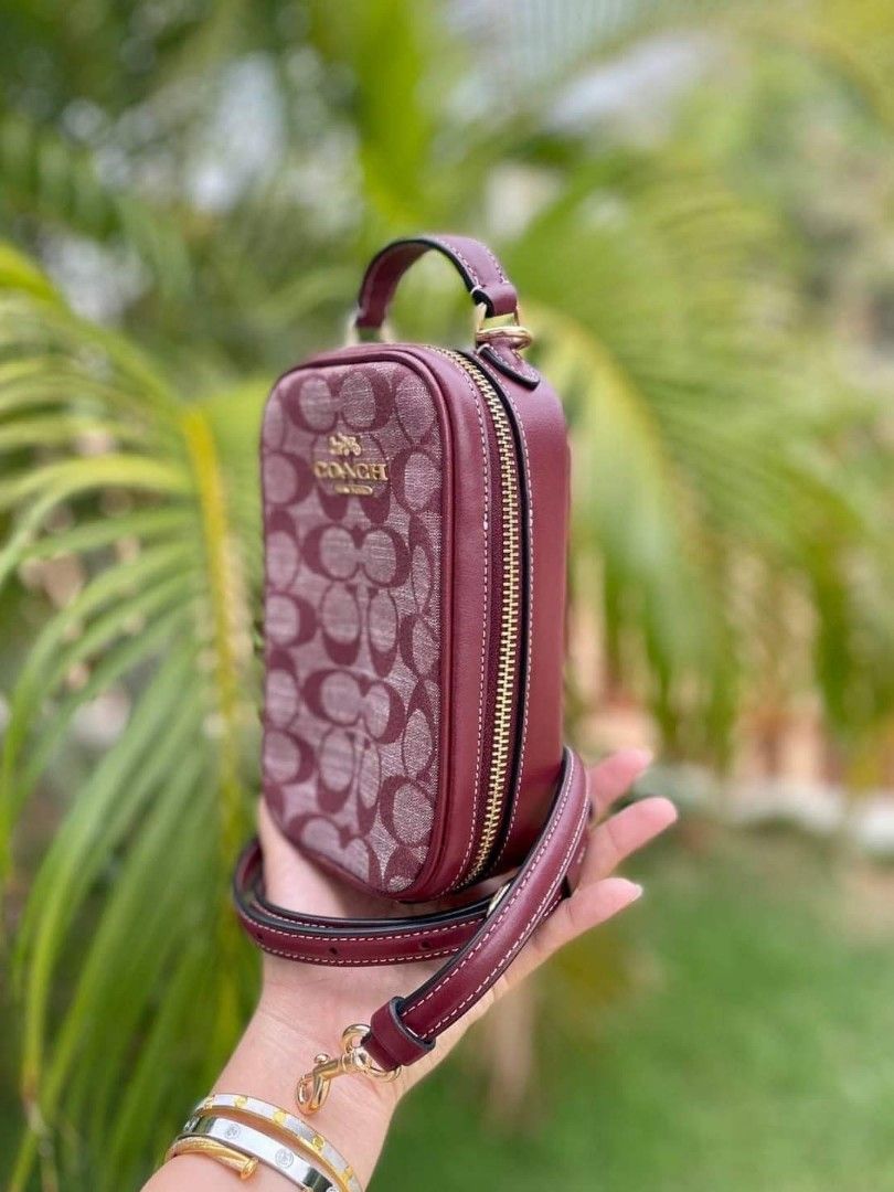 Coach Eva Phone Crossbody Signature, Luxury, Bags & Wallets on Carousell
