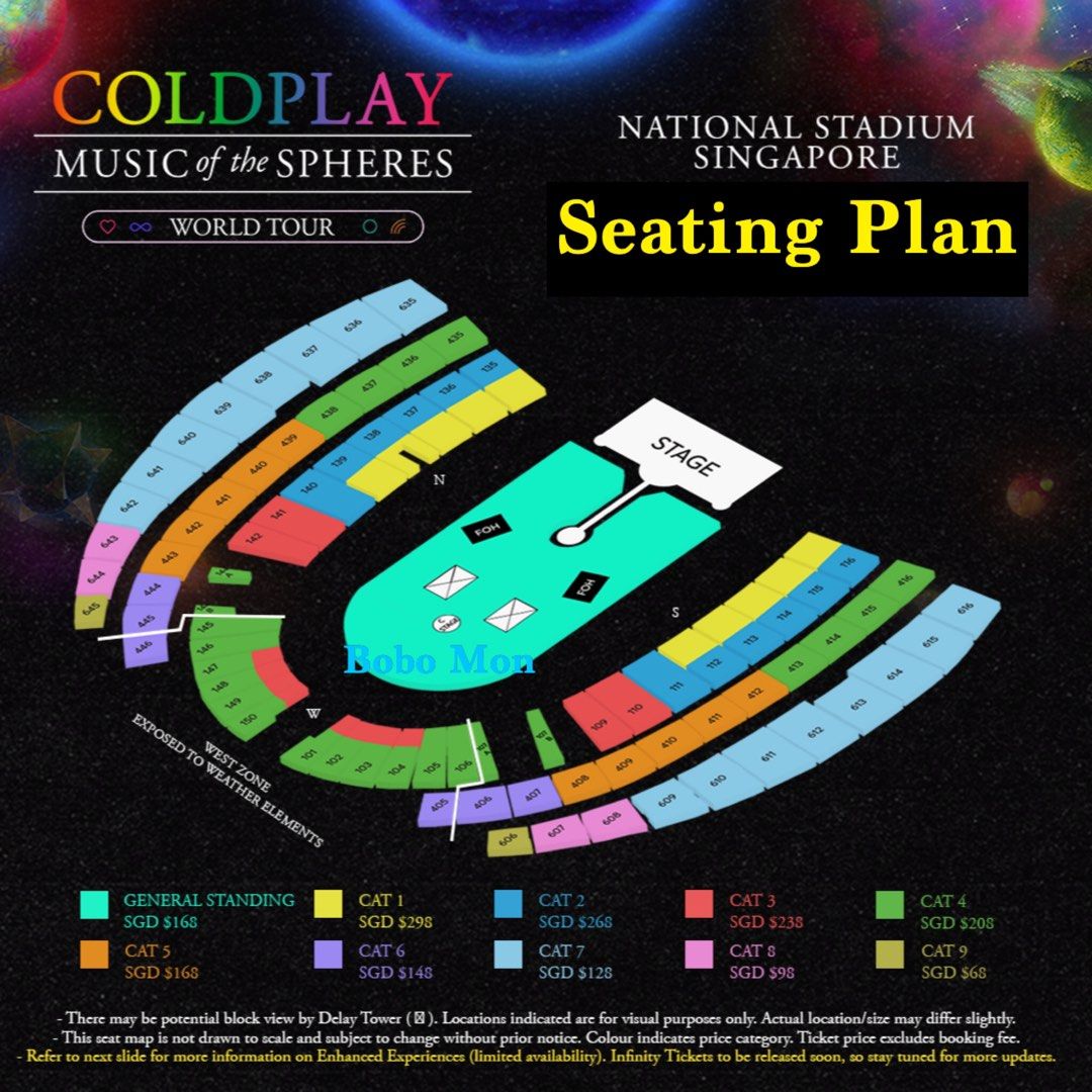 General Standing - Coldplay Concert Tickets!, Tickets & Vouchers, Event ...