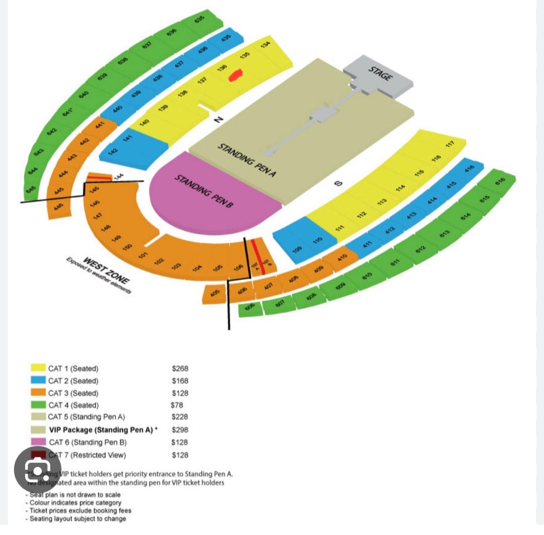 Coldplay Cat 1 , Tickets & Vouchers, Event Tickets on Carousell