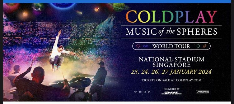 Coldplay concert ticket, Tickets & Vouchers, Event Tickets on Carousell