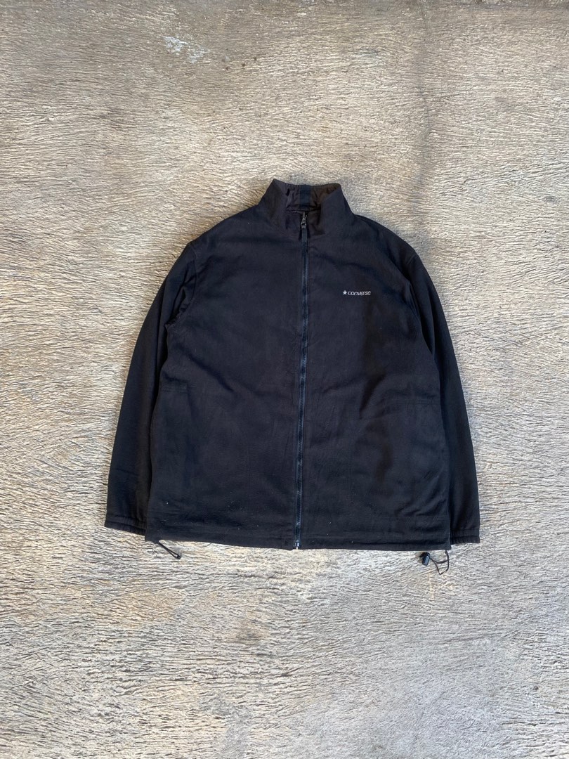Converse reversible jacket, Fesyen Pria, Pakaian , Baju Luaran di Carousell
