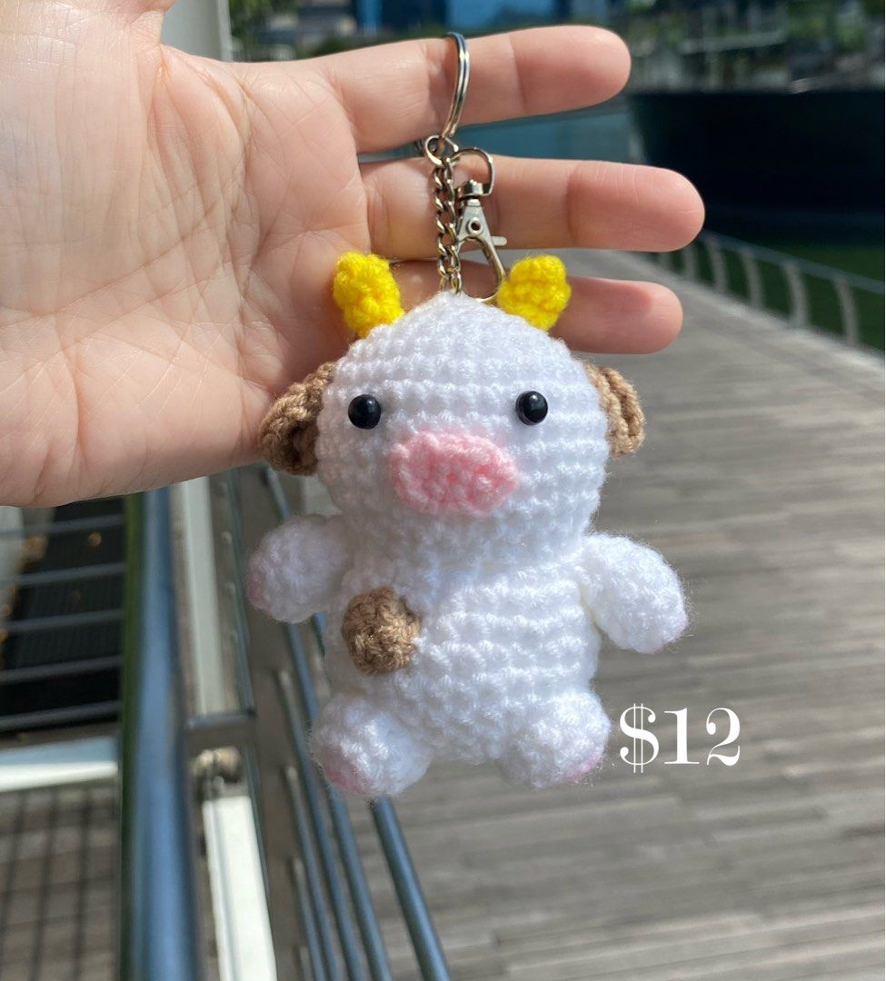 Crochet Cute Animal Keychains, Hobbies & Toys, Stationery & Craft ...