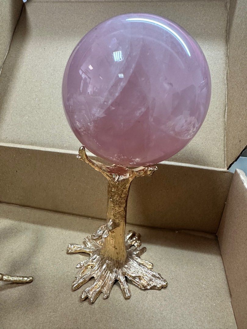 Crystal sphere/ ball stand, Furniture & Home Living, Home Decor, Other ...