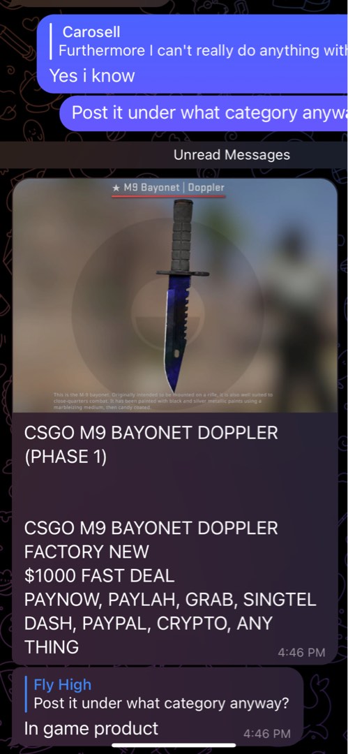 CSGO m9, Video Gaming, Gaming Accessories, In-Game Products on Carousell