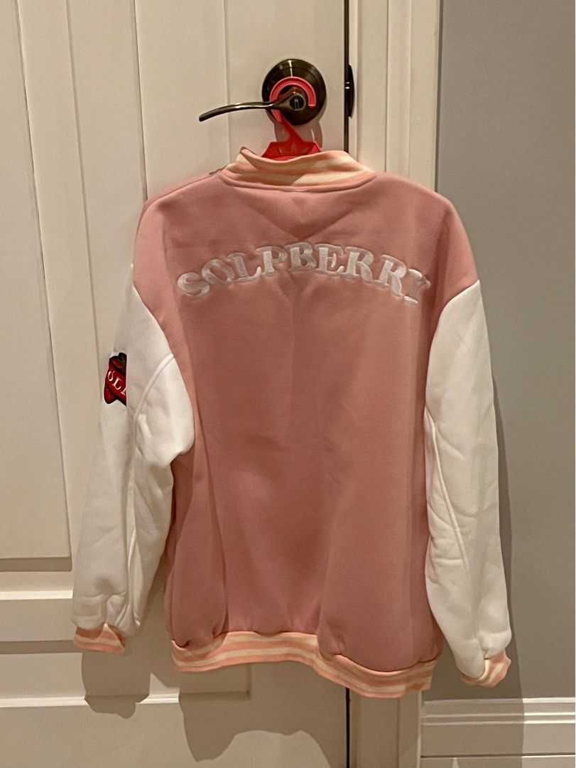 Cute Strawberry Varsity Jacket on Carousell