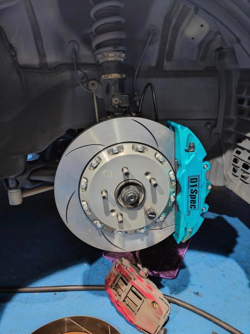 D1 Spec RS series Brake system front big 4 pot BBK with 330mm cross ...