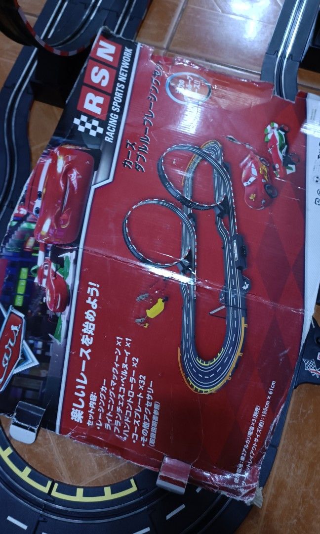 Disney Pixar Cars 2 Slot Racing 5.1 Feet, Hobbies & Toys, Toys & Games ...