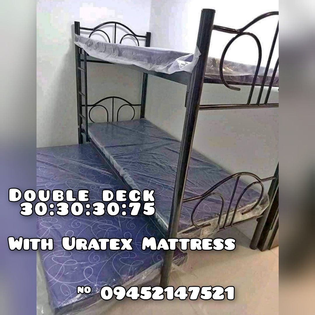 Double deck single with Pull out with uratex Foam, Furniture & Home ...