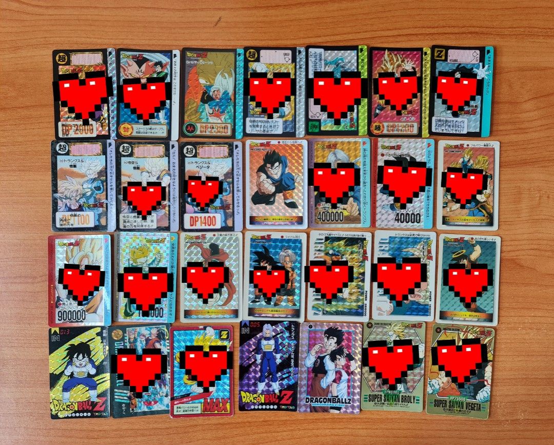 Dragon ball poor condition cards, Hobbies & Toys, Toys & Games on Carousell