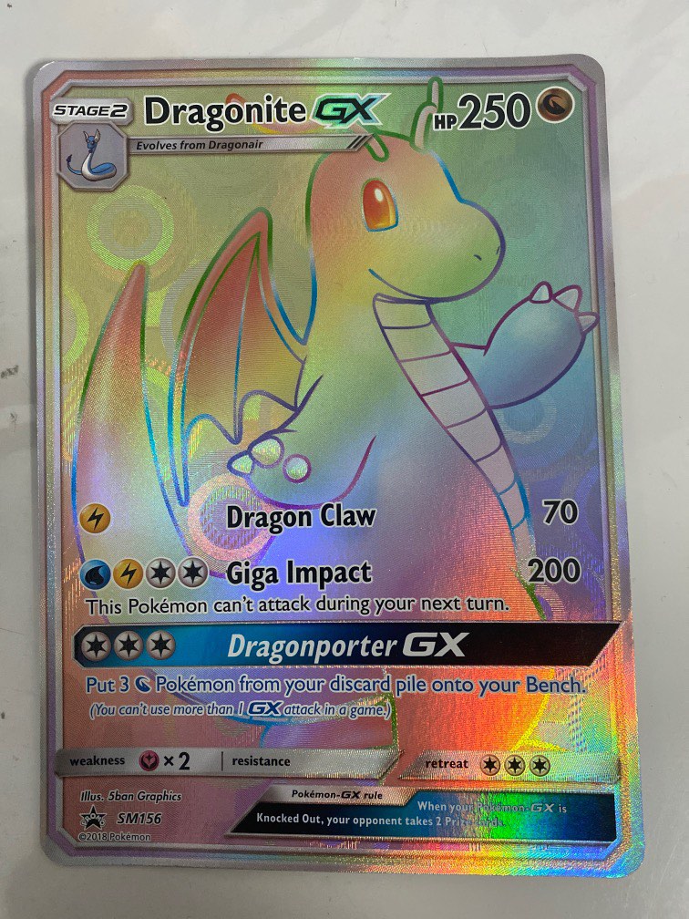Dragonite Jumbo pokemon card, Hobbies & Toys, Toys & Games on Carousell