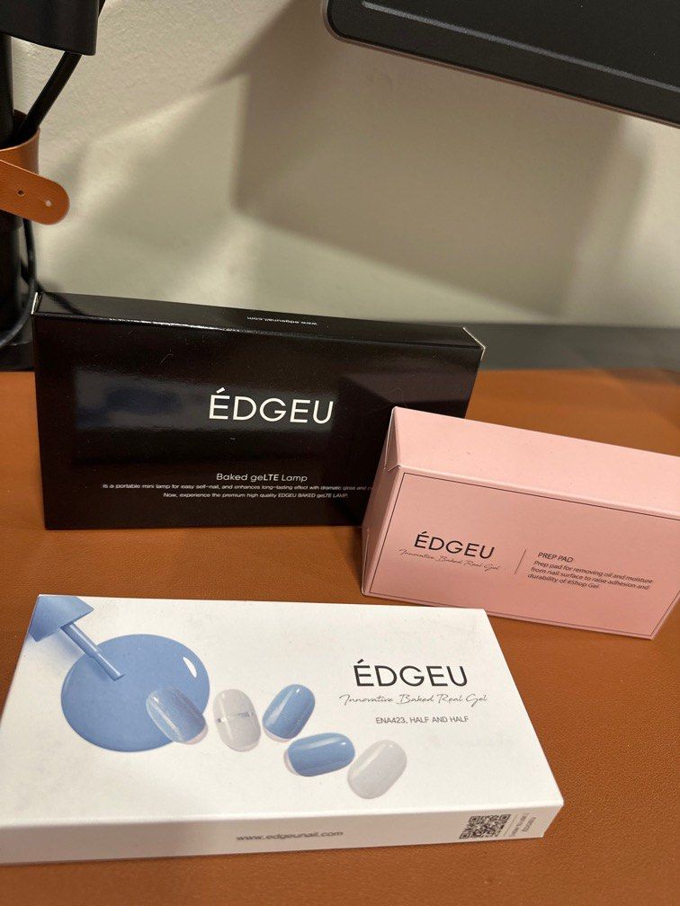EDGEU Baked Gel Nails, Gel Lamp & Prep Pads, Beauty & Personal Care, Hands & Nails on Carousell