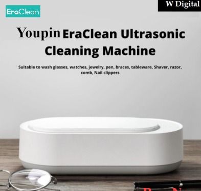 EraClean Ultrasonic Cleaner 45000Hz Glasses Watch Dental Razor Brush ...