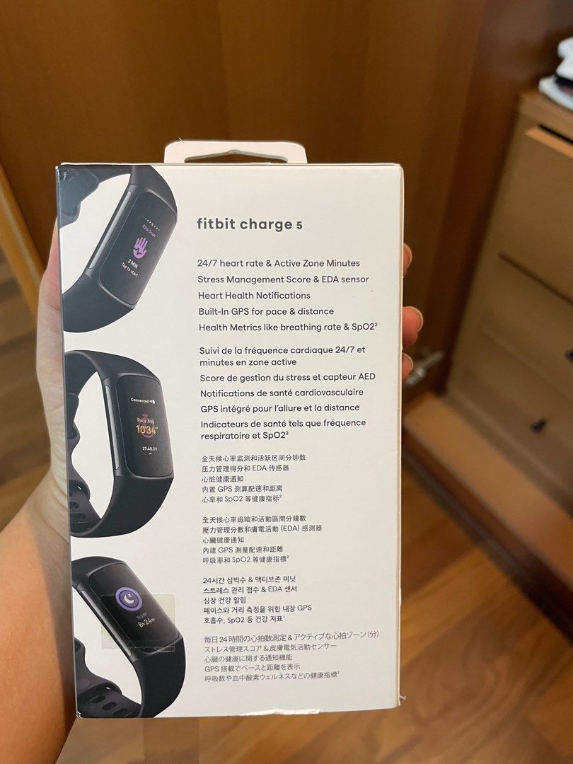 Fitbit Charge 5 with original receipt, box and charger, Mobile Phones ...
