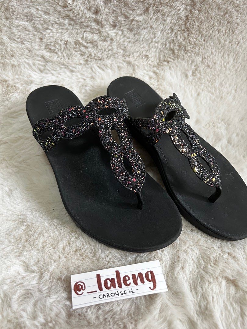 Fitflops Kerstin Glitter Interlace Toe-Thongs on Carousell