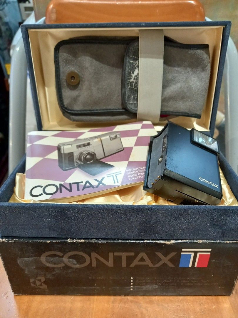 Flash and box for Contax T Compact canera, Photography, Photography ...