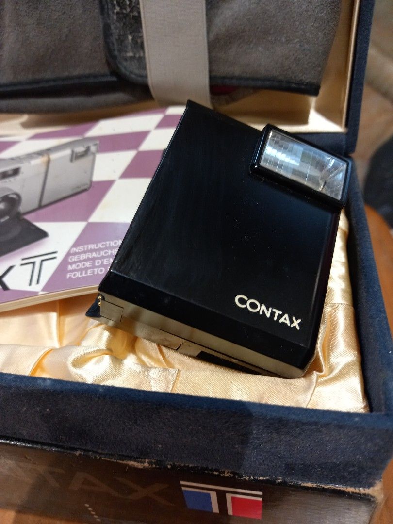 Flash and box for Contax T Compact canera, Photography, Photography ...