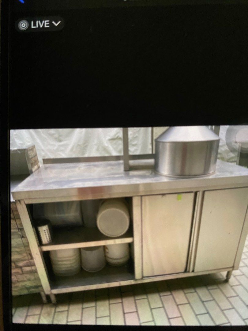 Food stall/hawker shelving, cabinet , rack, Furniture & Home Living ...