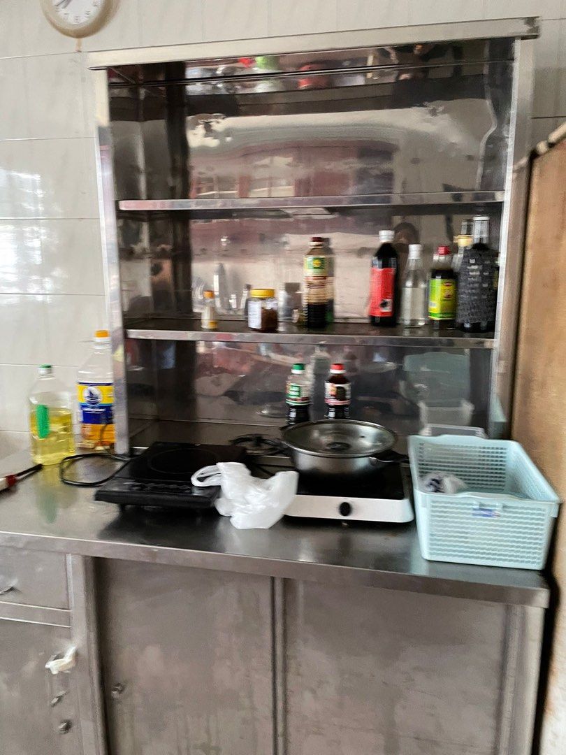 Food stall/hawker shelving, cabinet , rack, Furniture & Home Living ...