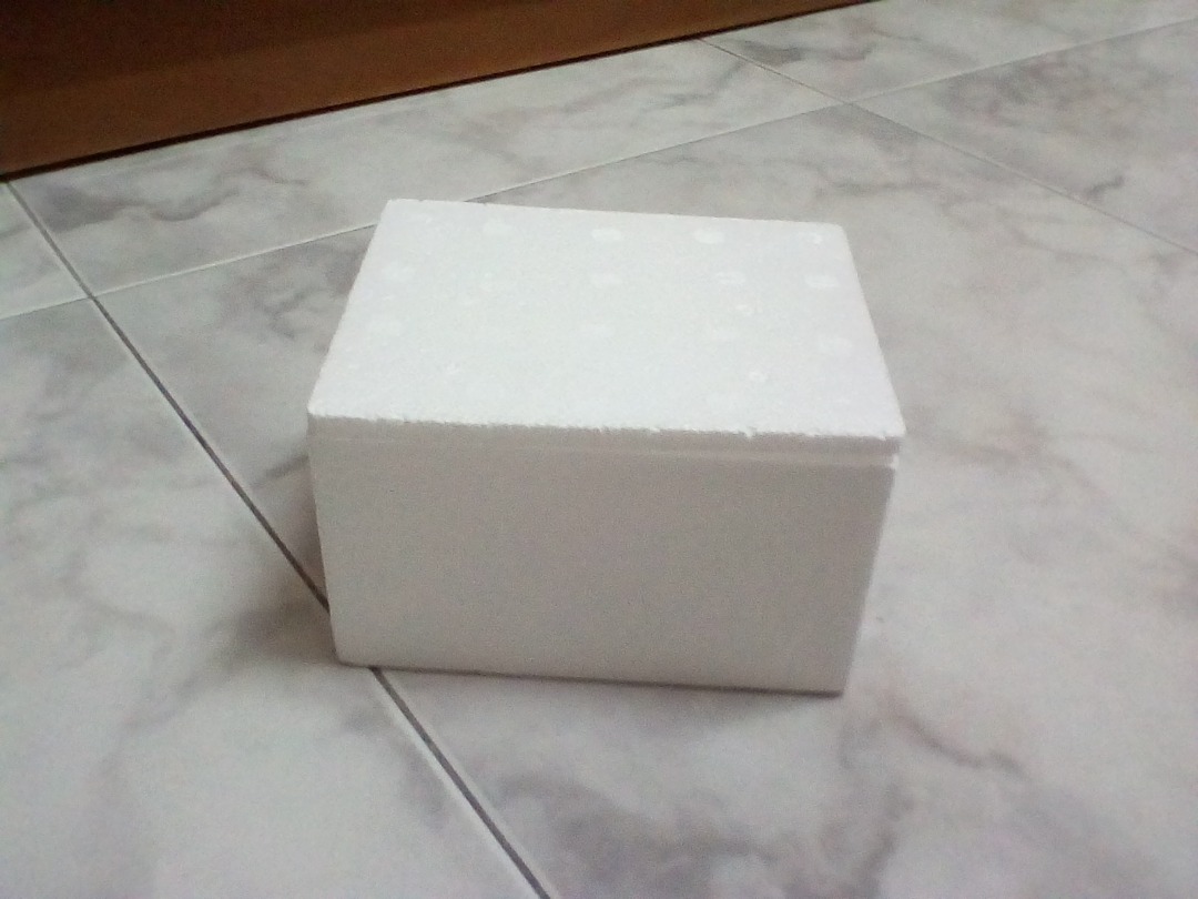 Free small styrofoam box with cover, Free Items on Carousell