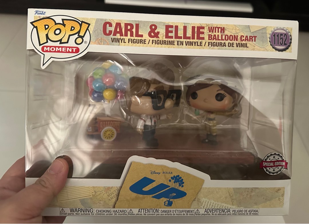 FUNKO POP - Carl & Ellie with Balloon cart, Hobbies & Toys, Toys ...