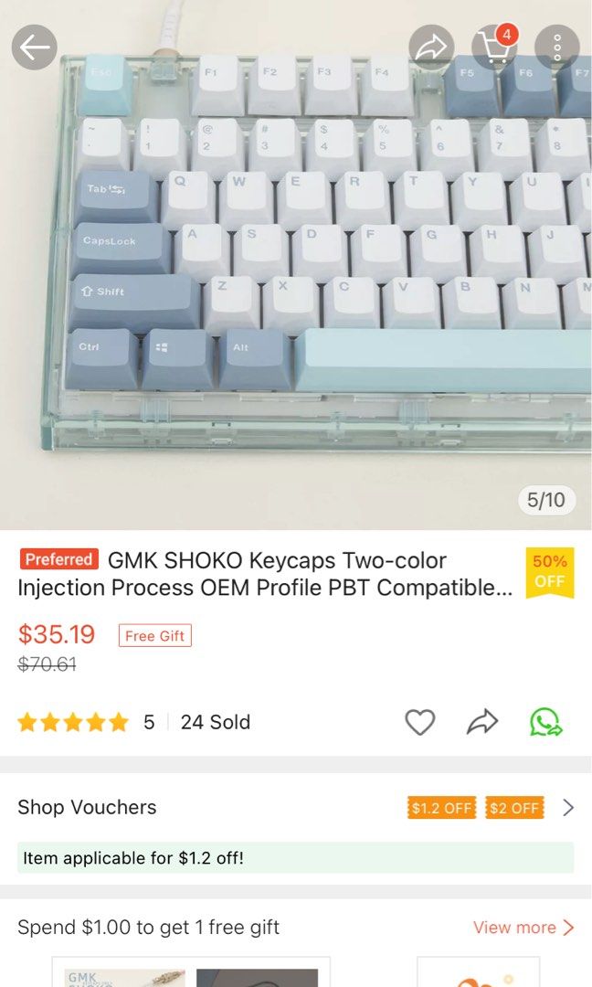 Gmk Shoko Keycaps Clones Computers And Tech Parts And Accessories Computer Keyboard On Carousell