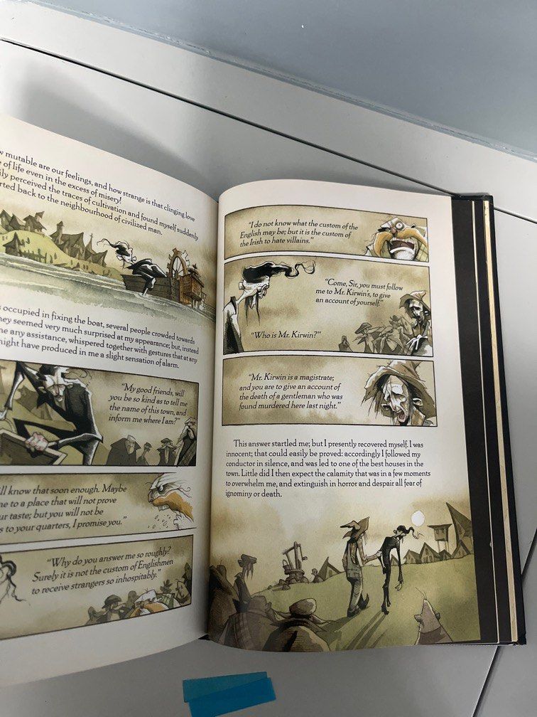 Gris Grimlys Frankenstein Graphic Novel, 興趣及遊戲, 書本 & 文具, 小說 & 故事書 ...