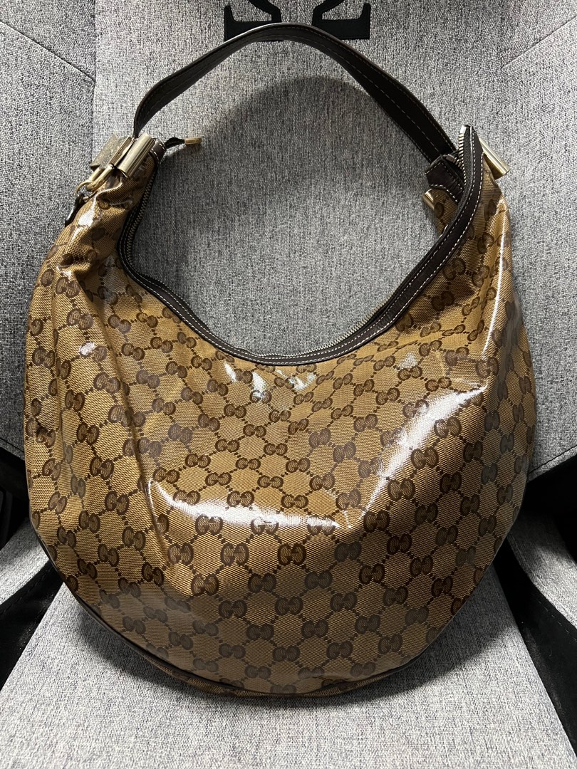 Gucci Crystal Hobo Bag, Women's Fashion, Bags & Wallets, Shoulder Bags ...