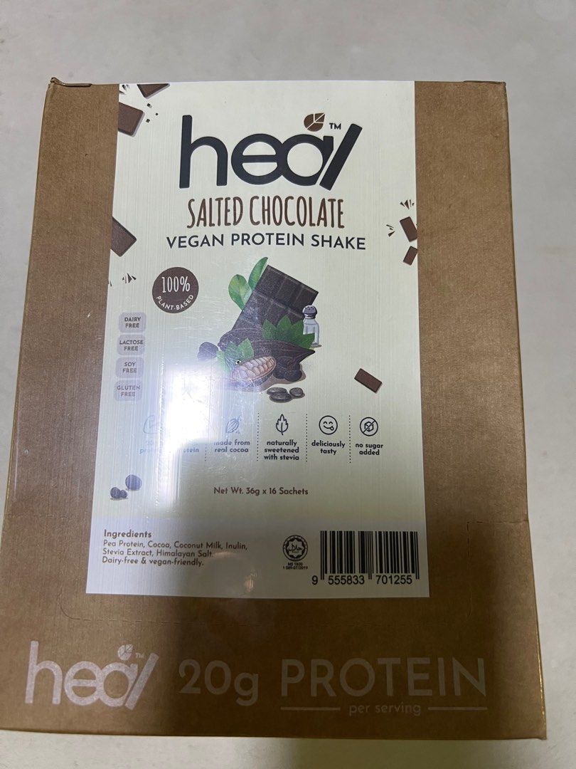 Heal Signature Chocolate Protein Shake Powder - Dairy Whey Protein (16 ...