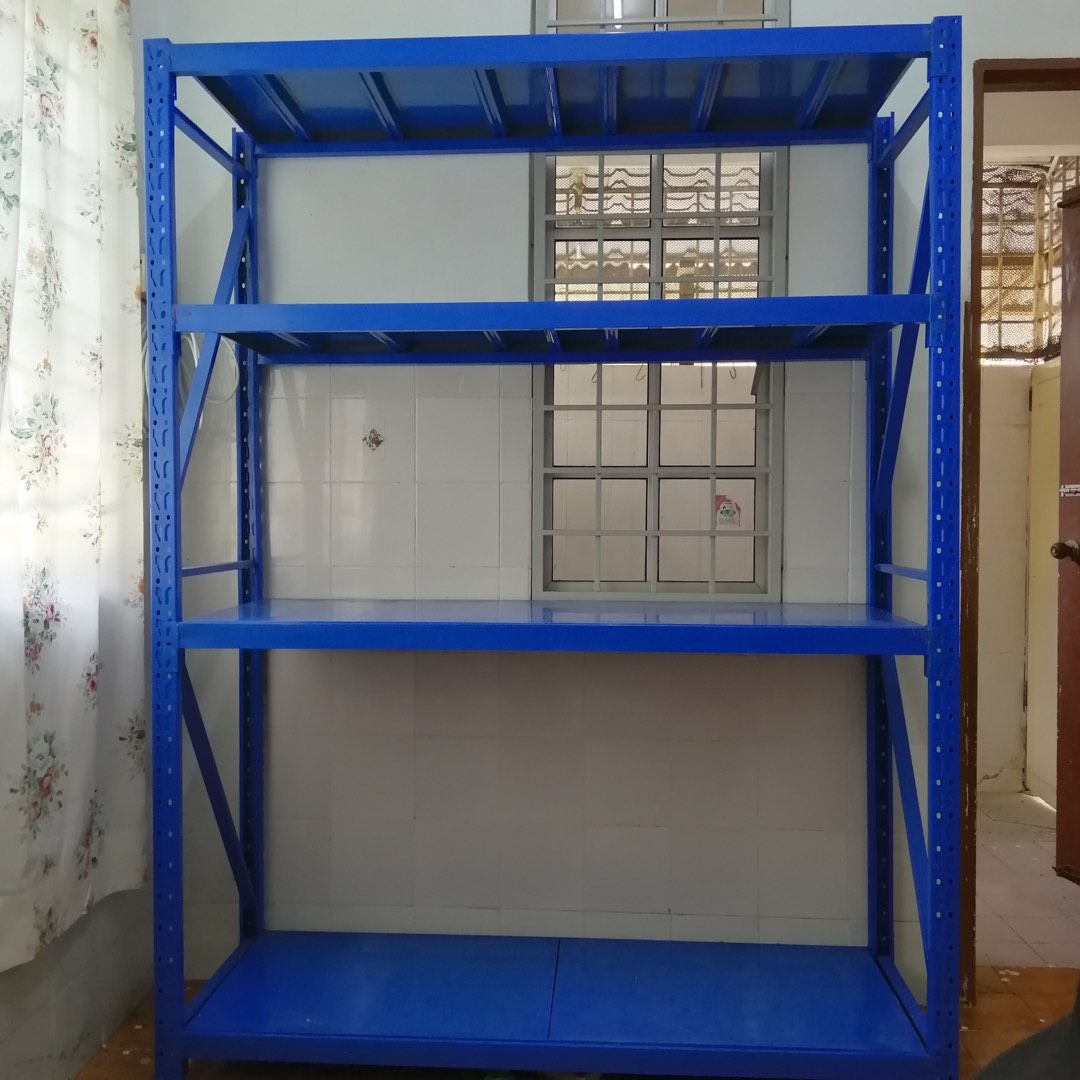 HEAVY DUTY RACK BESI RAK STORAGE Boltless Serbaguna Storage / Metal ...