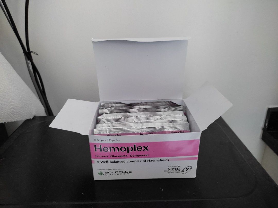 Hemoplex iron supplements..10 x 6 caps.. expiry 11/2024, Health & Nutrition, Health Supplements ...