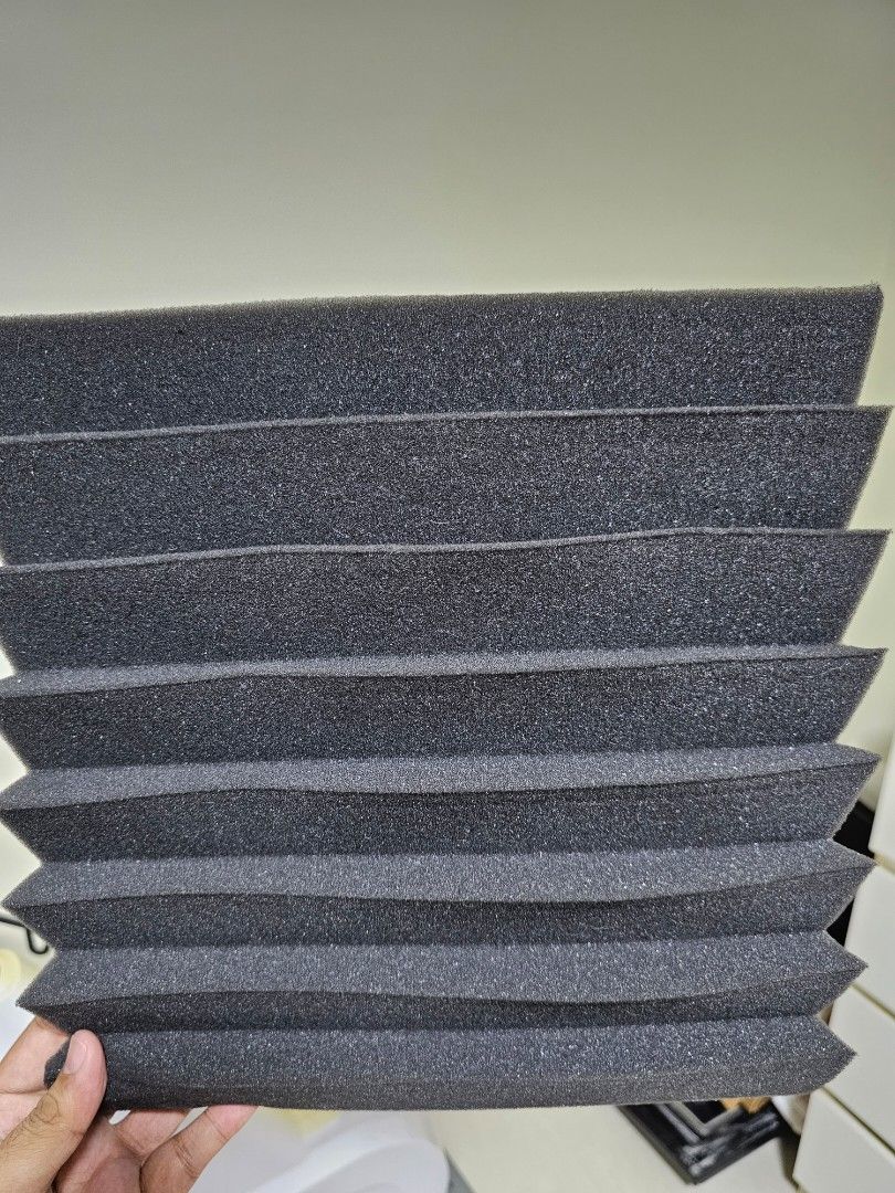 High density studio acoustic foam panels, Furniture & Home Living, Home ...