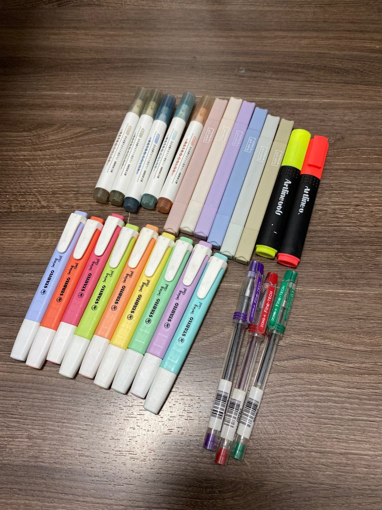 HIGHLIGHTER PENS BUNDLE, Hobbies & Toys, Stationary & Craft, Craft ...