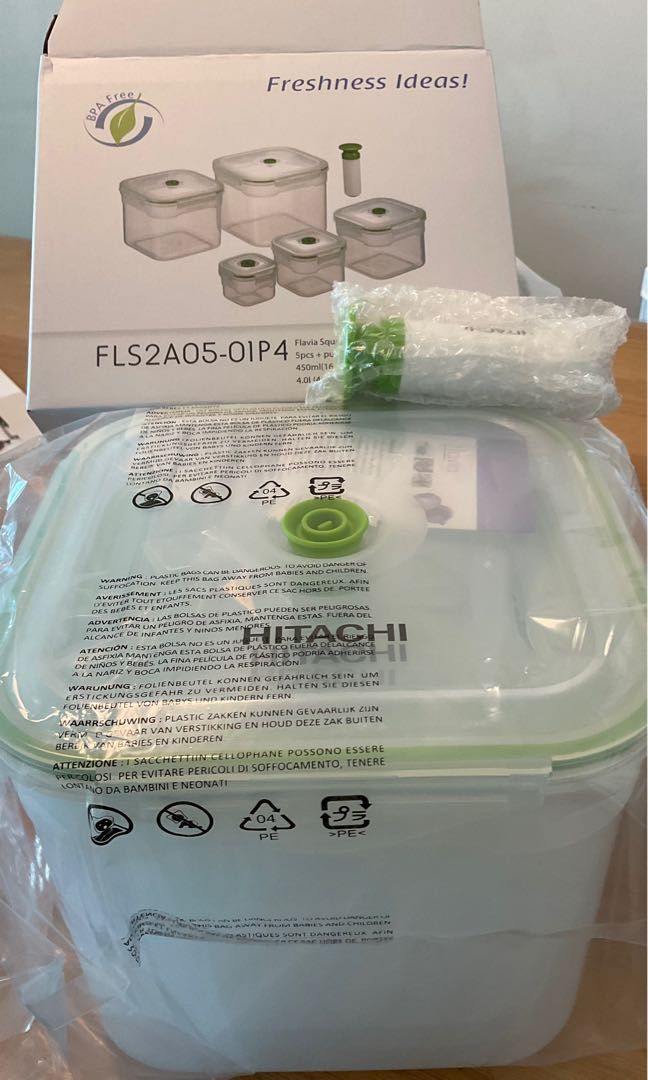 Hitachi Food vacuum storage, Furniture & Home Living, Kitchenware ...