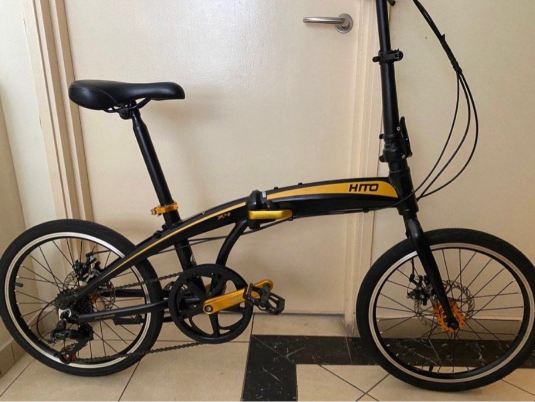 Hito gold ,x4 20” foldable for sale, Sports Equipment, Bicycles & Parts ...
