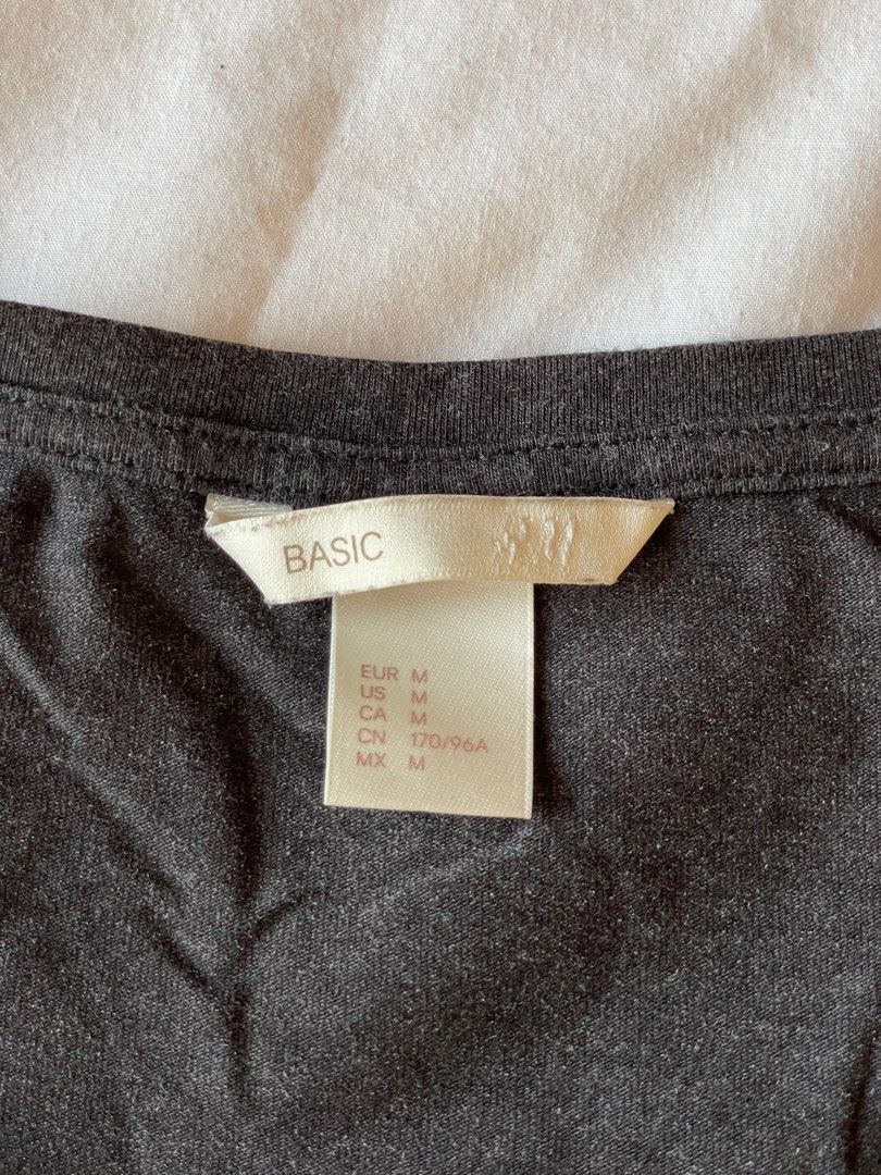 H&M Basic Dress | Dark Gray/Grey on Carousell