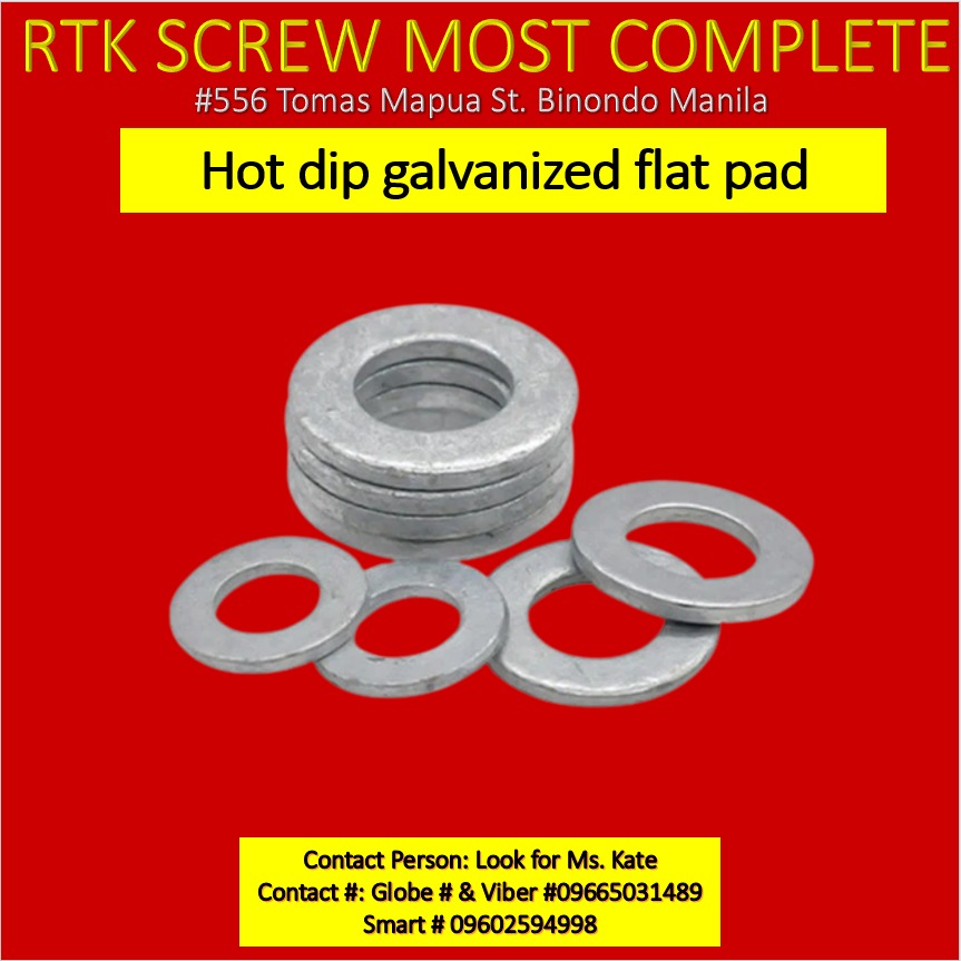 Hot Dip Galvanized Flat Washer, Commercial & Industrial, Construction ...