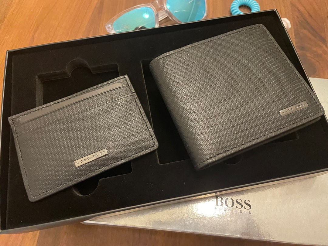Hugo Boss Wallet & Cardholder Gift Set, Men's Fashion, Watches ...