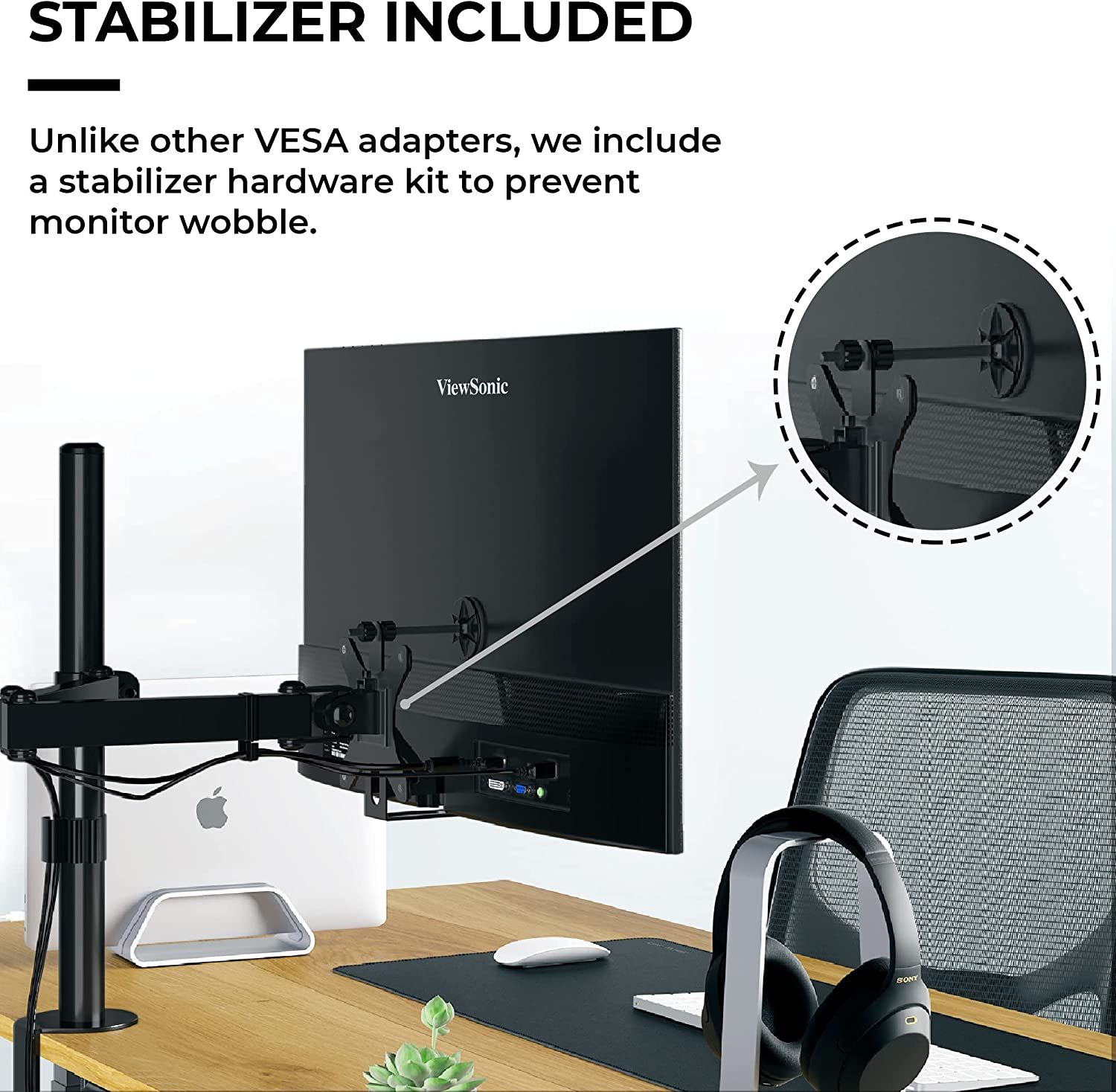 HumanCentric VESA Mount Adapter for Viewsonic Models VX2776-smhd ...