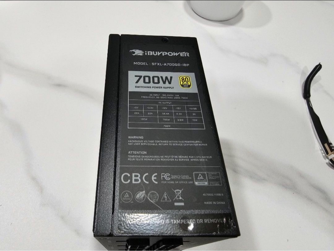 iBuyPower SFX-L 700w 80+ gold power supply, Computers & Tech, Parts ...