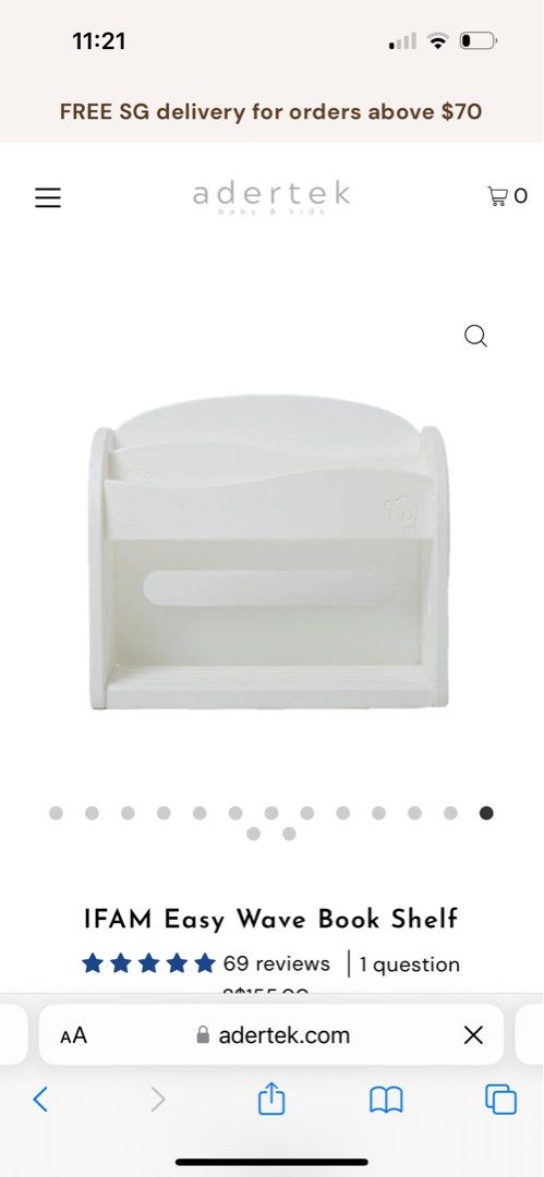 IFAM Easy Wave Book Shelf, Babies & Kids, Baby Nursery & Kids Furniture ...