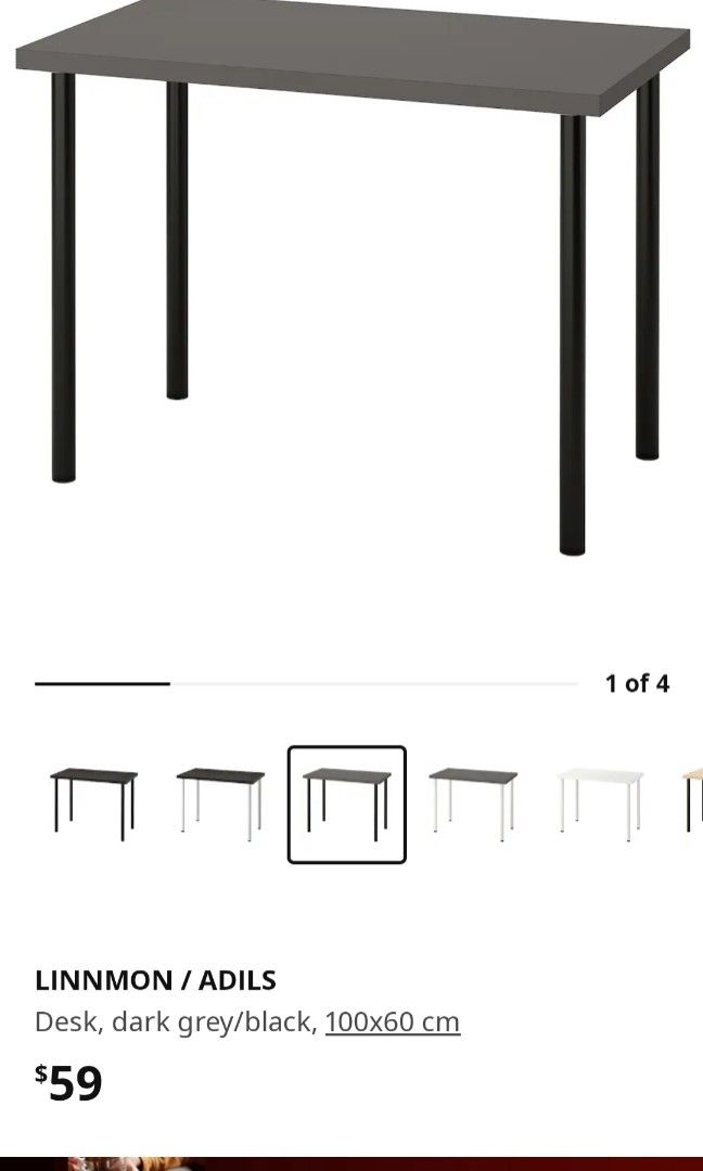 IKEA LINNON, Furniture & Home Living, Furniture, Tables & Sets on Carousell