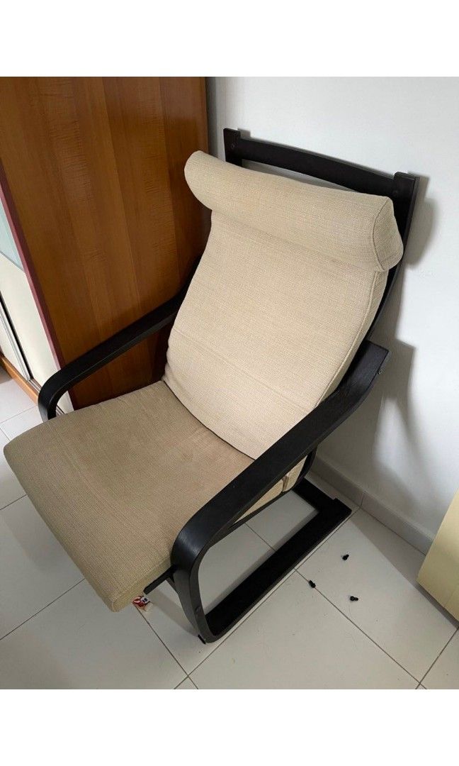 IKEA POANG ARMCHAIR, Furniture & Home Living, Furniture, Chairs on ...