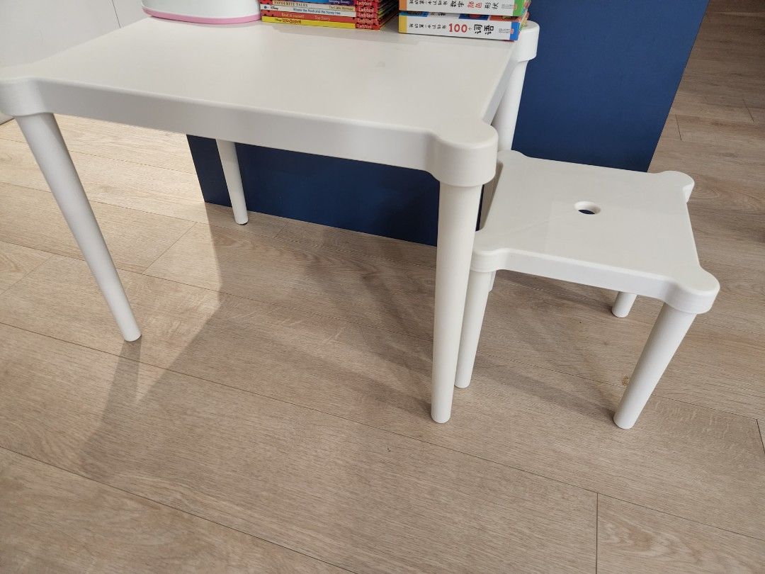 IKEA UTTER Children Table and Stool, Babies & Kids, Baby Nursery & Kids ...