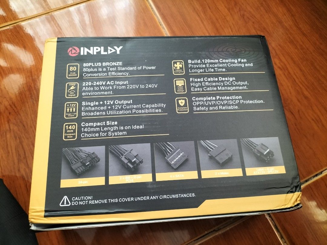 Inplay True Rated 80+ 650W ATX PSU For PC RGB (please paki basa muna ...