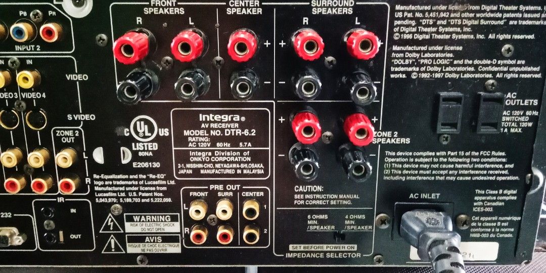 Integra AV Receiver on Carousell