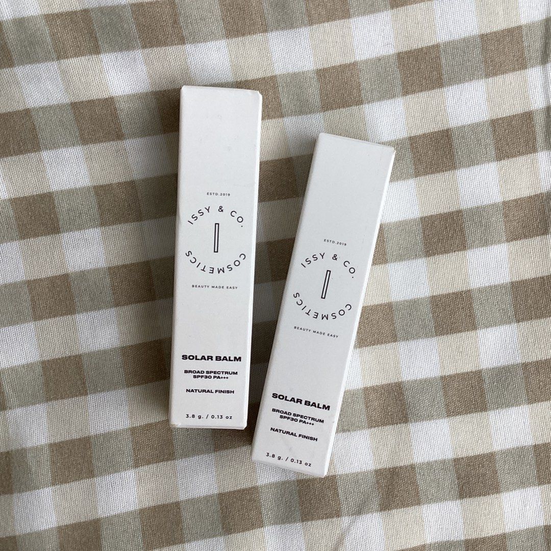 Issy and Co. Solar Balm in Natural Finish in Petal and Sherbet on Carousell