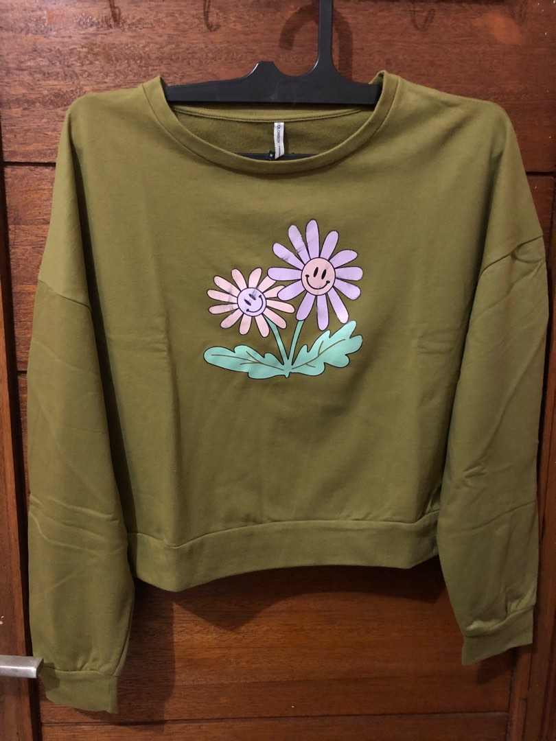 Jacket & Crop Top Bundle: B&G Red Jacket dan Colorbox Crop Top, Fesyen ...